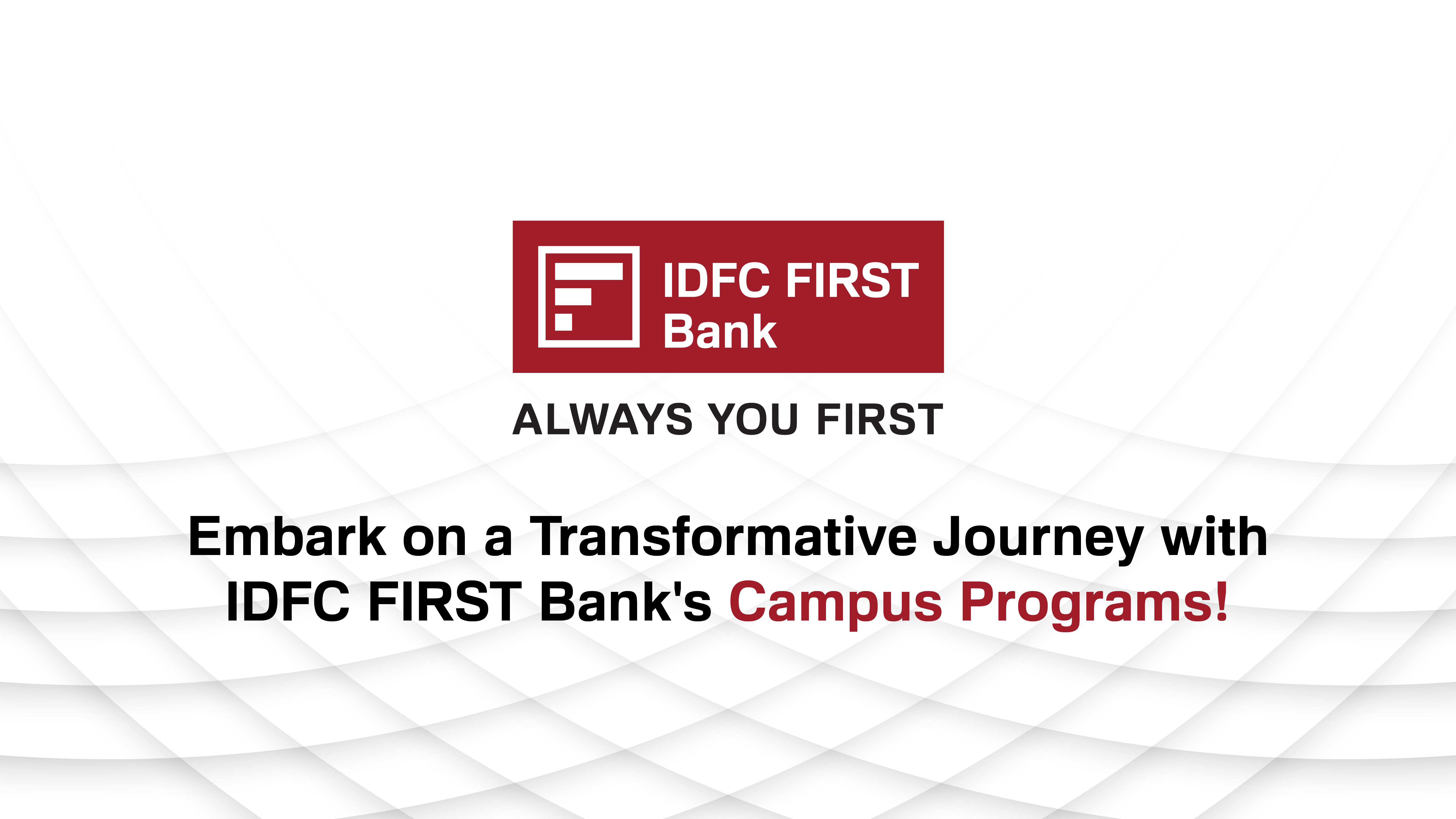 IDFC FIRST Bank Emerging Bankers Program