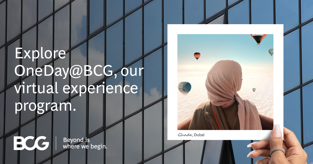 OneDay@BCG | Virtual Experience Program | BCG Careers