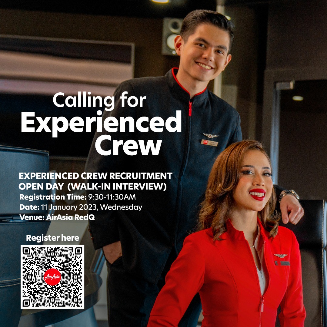Cabin Crew hiring at RedQ: Experienced Crew | AirAsia
