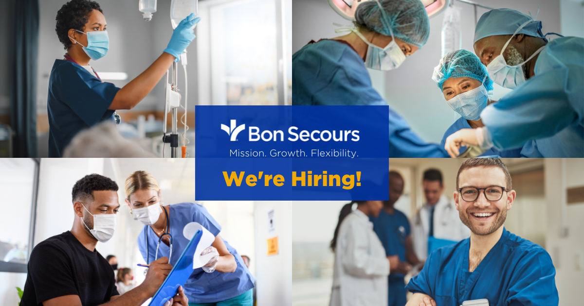 Search available job openings at Bon Secours